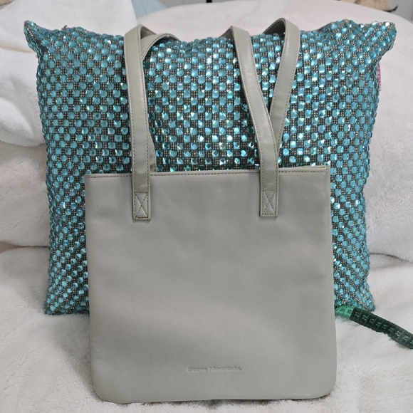 Stone Mountain Accessories | Bags | Stone Mountain Cream Tote Bag ...